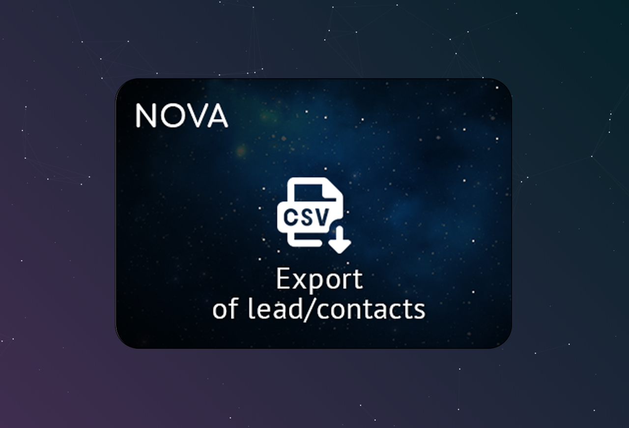 Export to CSV | NOVA